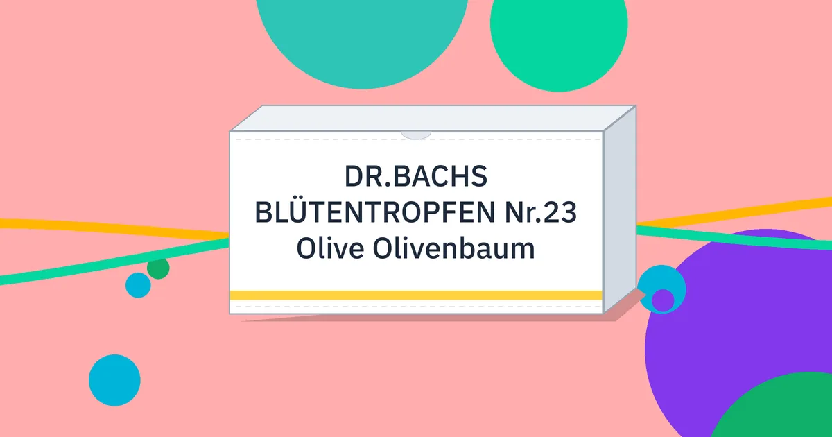 Symbolbild: Packung mit der Aufschrift DR.BACHS BLÜTENTROPFEN Nr.23 Olive Olivenbaum (PZN 17193569) – Verfügbarkeit und Bezug in Apotheken in Frankfurt am Main