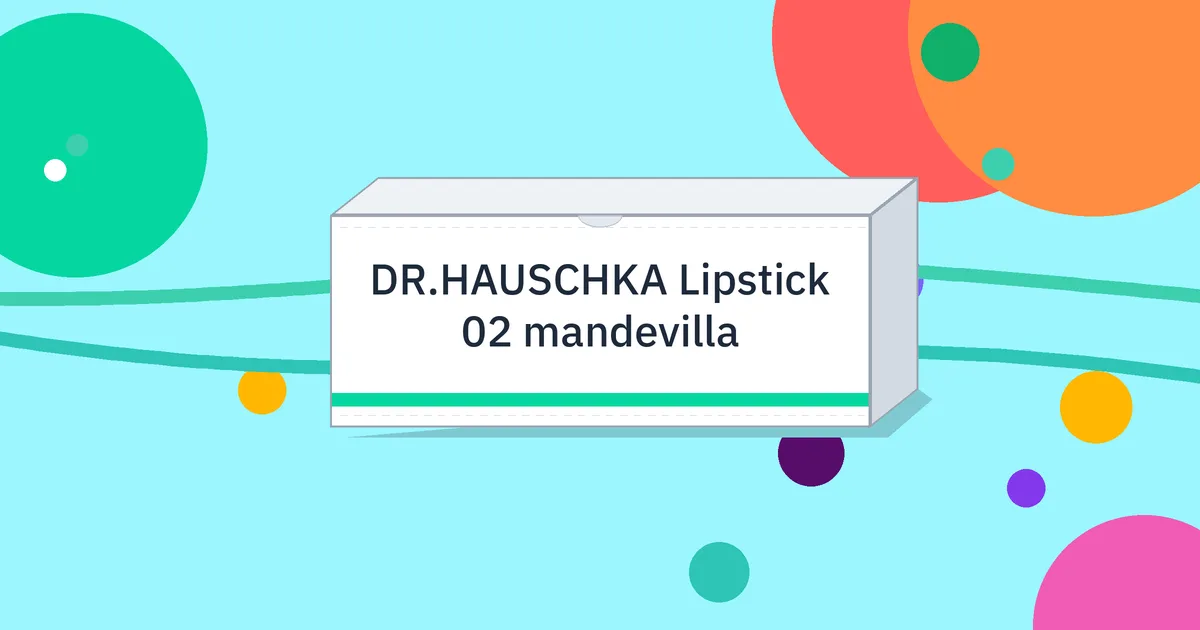 Symbolbild: Packung mit der Aufschrift DR.HAUSCHKA Lipstick 02 mandevilla (PZN 18651152) – Verfügbarkeit und Bezug in Apotheken in Frankfurt am Main