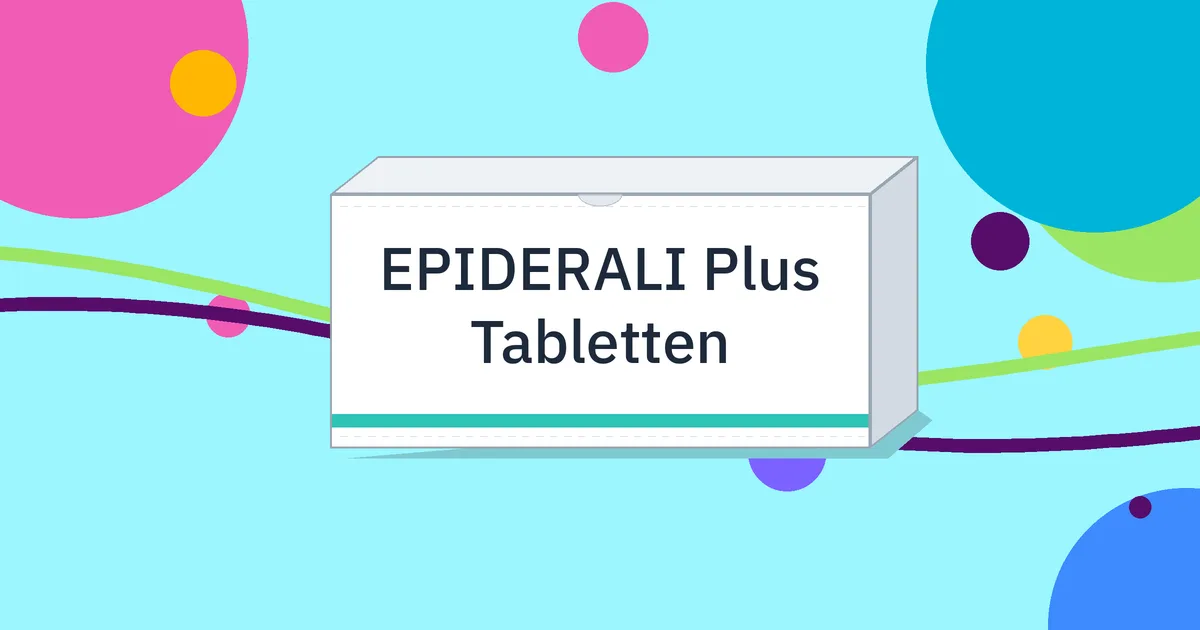 Symbolbild: Packung mit der Aufschrift EPIDERALI Plus Tabletten (PZN 18375025) – Verfügbarkeit und Bezug in Apotheken in Frankfurt am Main