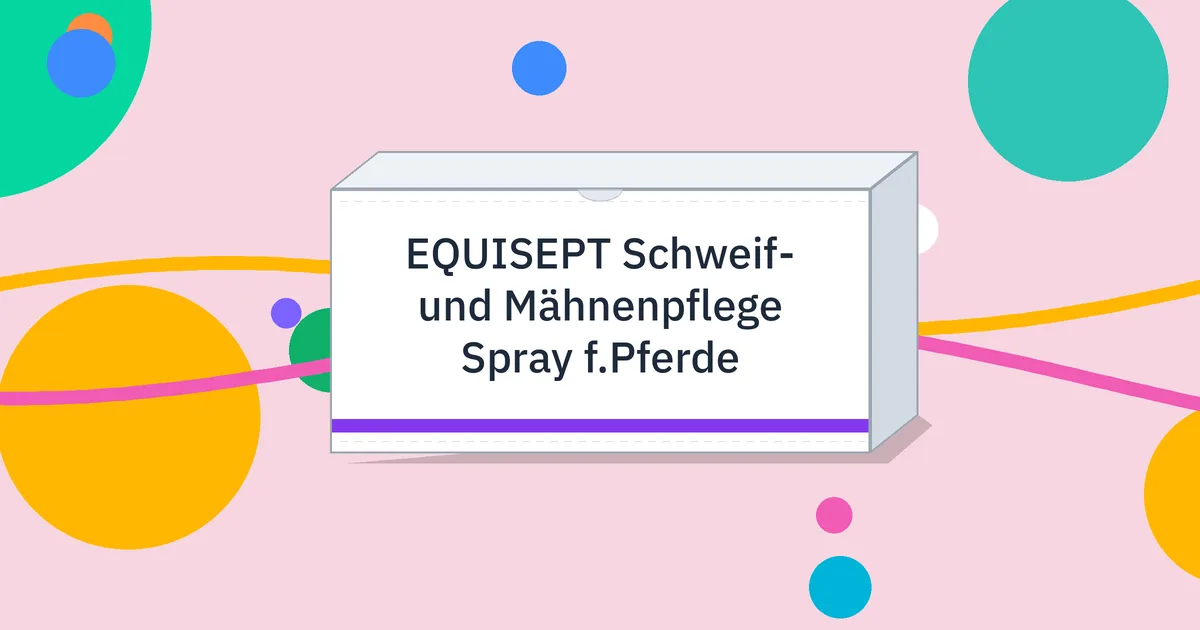 Symbolbild: Packung mit der Aufschrift EQUISEPT Schweif- und Mähnenpflege Spray f.Pferde (PZN 17198147) – Verfügbarkeit und Bezug in Apotheken in Frankfurt am Main
