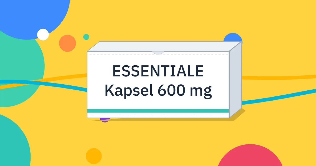 Symbolbild: Packung mit der Aufschrift ESSENTIALE Kapsel 600 mg (PZN 20312575) – Verfügbarkeit und Bezug in Apotheken in Frankfurt am Main