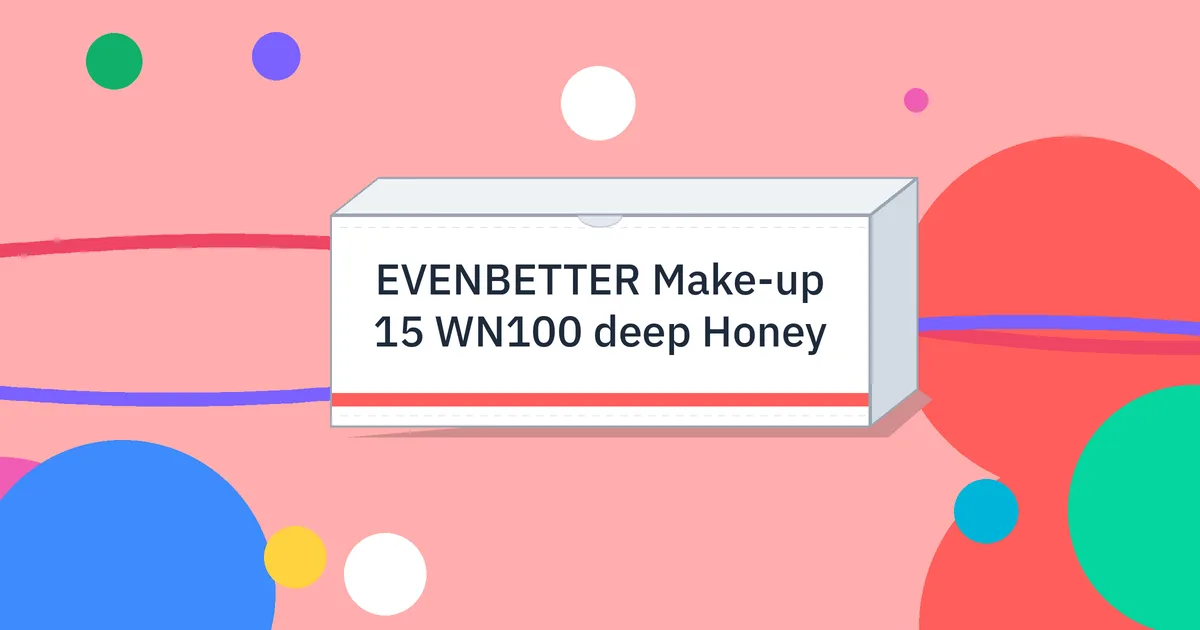 Symbolbild: Packung mit der Aufschrift EVENBETTER Make-up 15 WN100 deep Honey (PZN 18894908) – Verfügbarkeit und Bezug in Apotheken in Frankfurt am Main