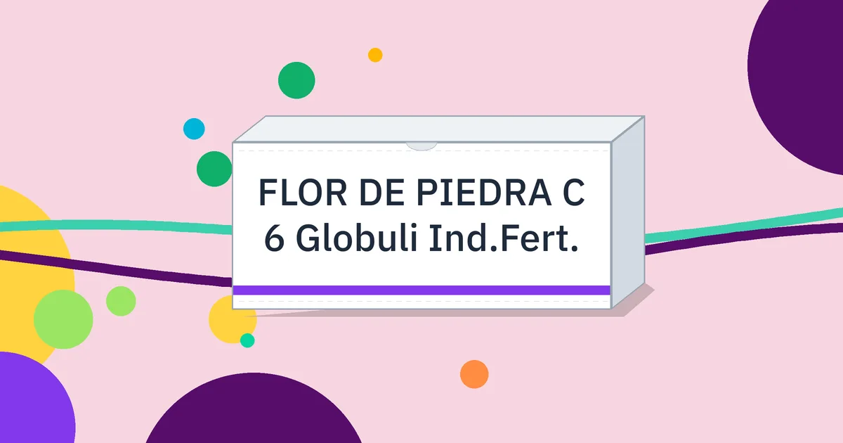 Symbolbild: Packung mit der Aufschrift FLOR DE PIEDRA C 6 Globuli Ind.Fert. (PZN 17676256) – Verfügbarkeit und Bezug in Apotheken in Frankfurt am Main