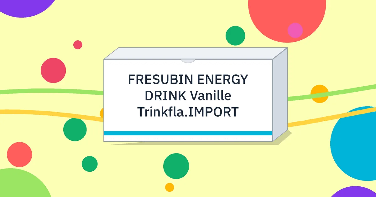 Symbolbild: Packung mit der Aufschrift FRESUBIN ENERGY DRINK Vanille Trinkfla.IMPORT (PZN 19492431) – Verfügbarkeit und Bezug in Apotheken in Frankfurt am Main