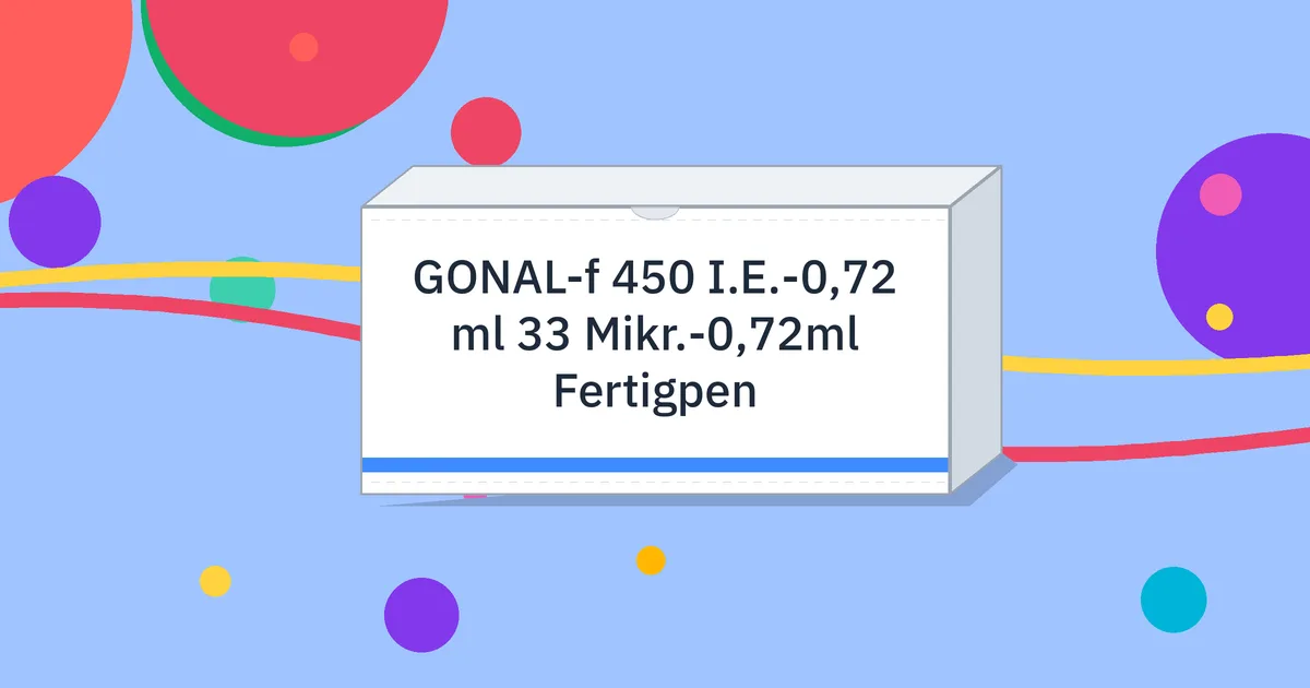 Symbolbild: Packung mit der Aufschrift GONAL-f 450 I.E.-0,72 ml 33 Mikr.-0,72ml Fertigpen (PZN 19728135) – Verfügbarkeit und Bezug in Apotheken in Frankfurt am Main