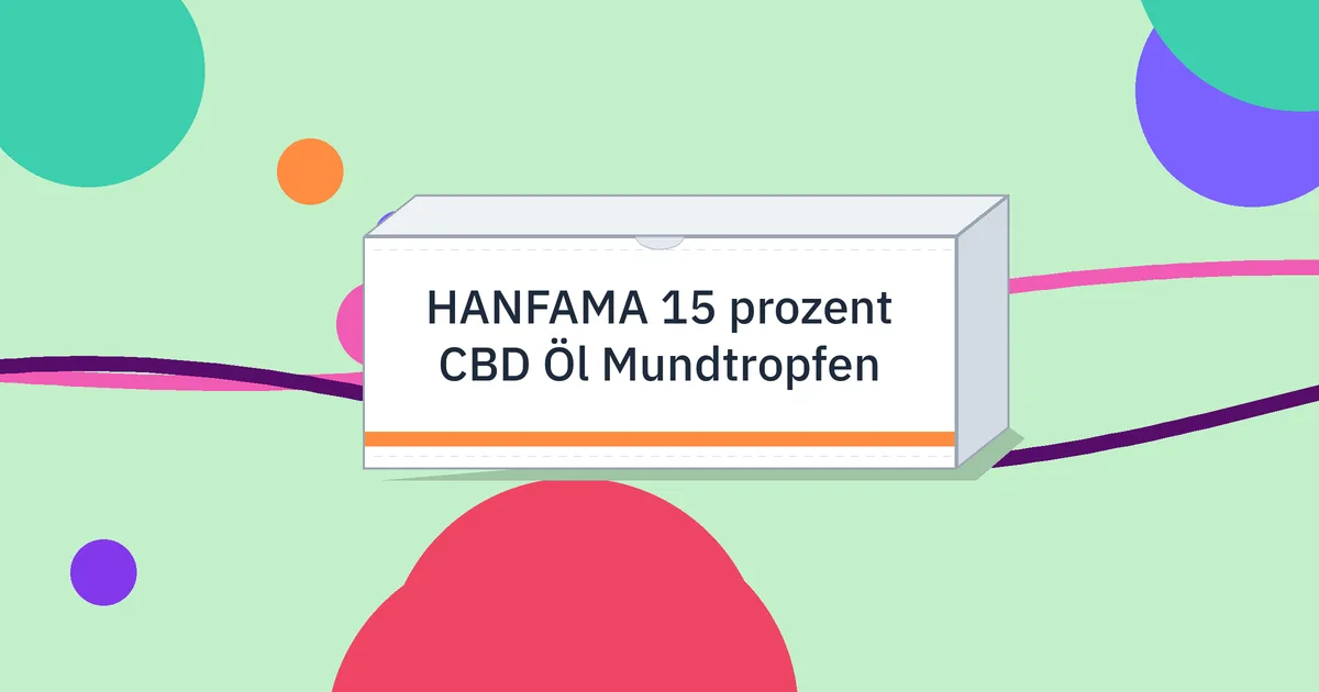 Symbolbild: Packung mit der Aufschrift HANFAMA 15 prozent CBD Öl Mundtropfen (PZN 17618201) – Verfügbarkeit und Bezug in Apotheken in Frankfurt am Main