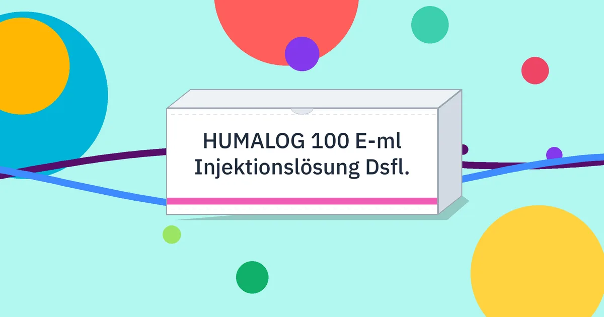 Symbolbild: Packung mit der Aufschrift HUMALOG 100 E-ml Injektionslösung Dsfl. (PZN 03412789) – Verfügbarkeit und Bezug in Apotheken in Frankfurt am Main