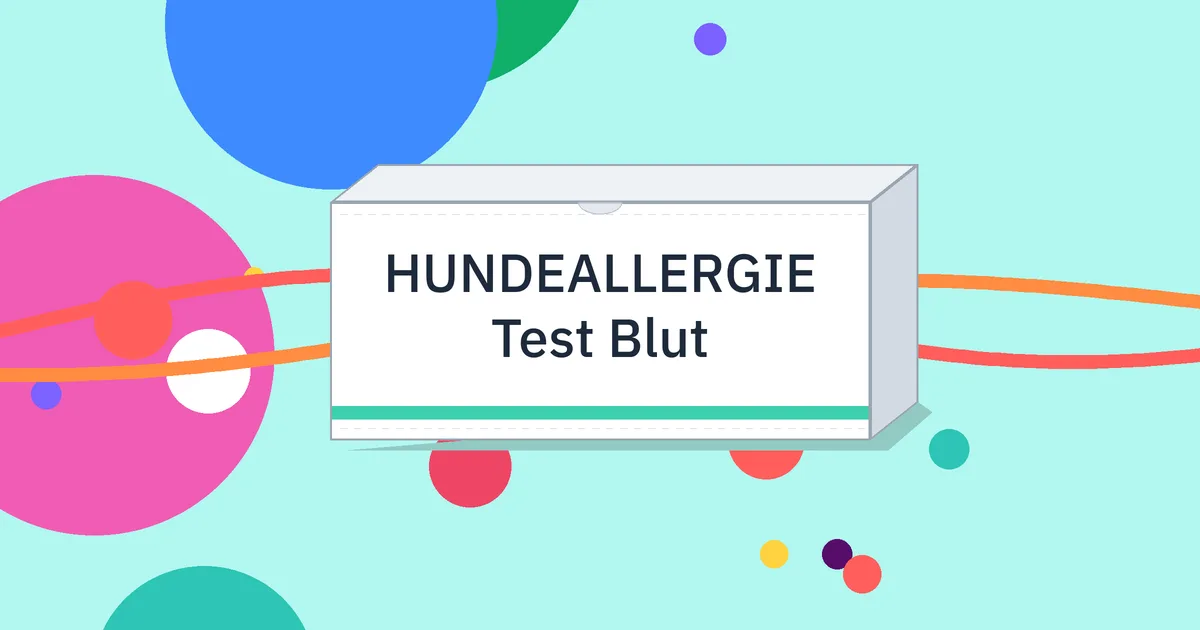 Symbolbild: Packung mit der Aufschrift HUNDEALLERGIE Test Blut (PZN 18672444) – Verfügbarkeit und Bezug in Apotheken in Frankfurt am Main