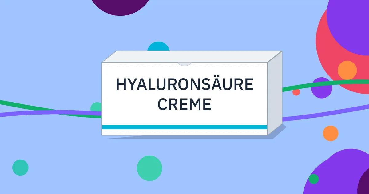 Symbolbild: Packung mit der Aufschrift HYALURONSÄURE CREME (PZN 09286191) – Verfügbarkeit und Bezug in Apotheken in Frankfurt am Main