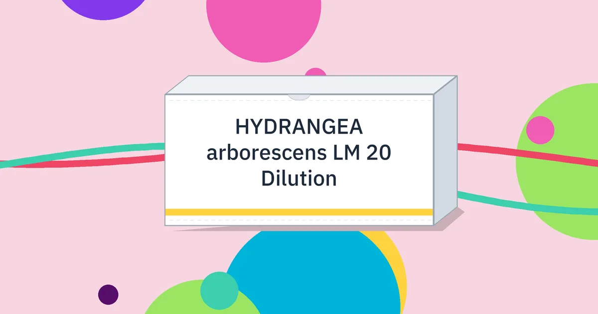 Symbolbild: Packung mit der Aufschrift HYDRANGEA arborescens LM 20 Dilution (PZN 13556383) – Verfügbarkeit und Bezug in Apotheken in Frankfurt am Main