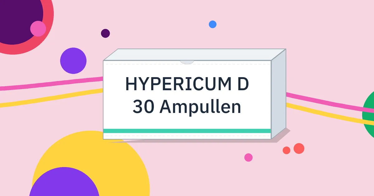 Symbolbild: Packung mit der Aufschrift HYPERICUM D 30 Ampullen (PZN 11706476) – Verfügbarkeit und Bezug in Apotheken in Frankfurt am Main