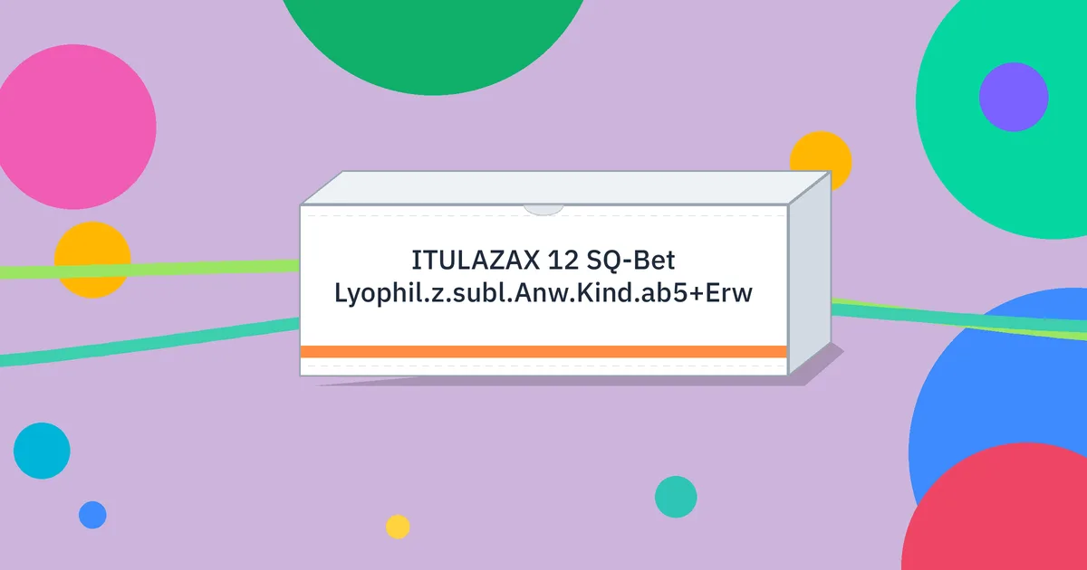 Symbolbild: Packung mit der Aufschrift ITULAZAX 12 SQ-Bet Lyophil.z.subl.Anw.Kind.ab5+Erw (PZN 20165358) – Verfügbarkeit und Bezug in Apotheken in Frankfurt am Main