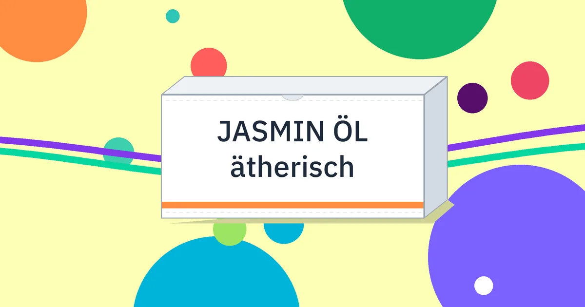 Symbolbild: Packung mit der Aufschrift JASMIN ÖL ätherisch (PZN 18004872) – Verfügbarkeit und Bezug in Apotheken in Frankfurt am Main