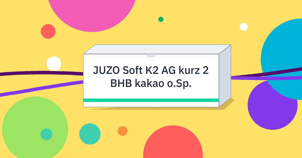 Symbolbild: Packung mit der Aufschrift JUZO Soft K2 AG kurz 2 BHB kakao o.Sp. (PZN 14827157) – Verfügbarkeit und Bezug in Apotheken in Frankfurt am Main
