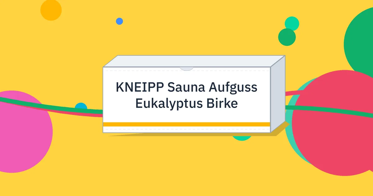 Symbolbild: Packung mit der Aufschrift KNEIPP Sauna Aufguss Eukalyptus Birke (PZN 00834099) – Verfügbarkeit und Bezug in Apotheken in Frankfurt am Main
