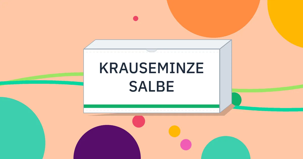 Symbolbild: Packung mit der Aufschrift KRAUSEMINZE SALBE (PZN 18301529) – Verfügbarkeit und Bezug in Apotheken in Frankfurt am Main