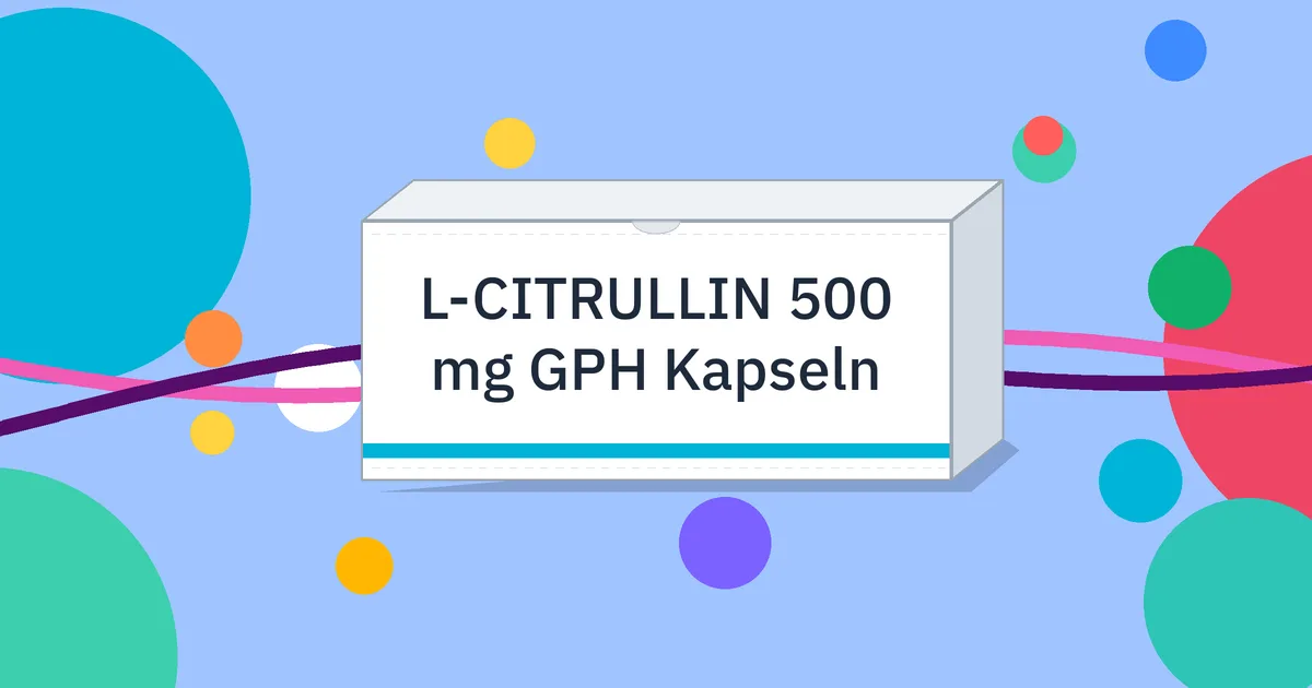 Symbolbild: Packung mit der Aufschrift L-CITRULLIN 500 mg GPH Kapseln (PZN 07011685) – Verfügbarkeit und Bezug in Apotheken in Frankfurt am Main