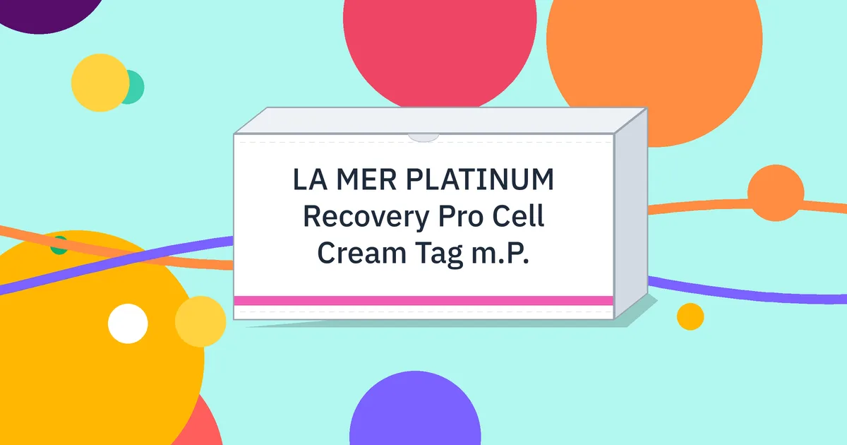 Symbolbild: Packung mit der Aufschrift LA MER PLATINUM Recovery Pro Cell Cream Tag m.P. (PZN 19280812) – Verfügbarkeit und Bezug in Apotheken in Frankfurt am Main