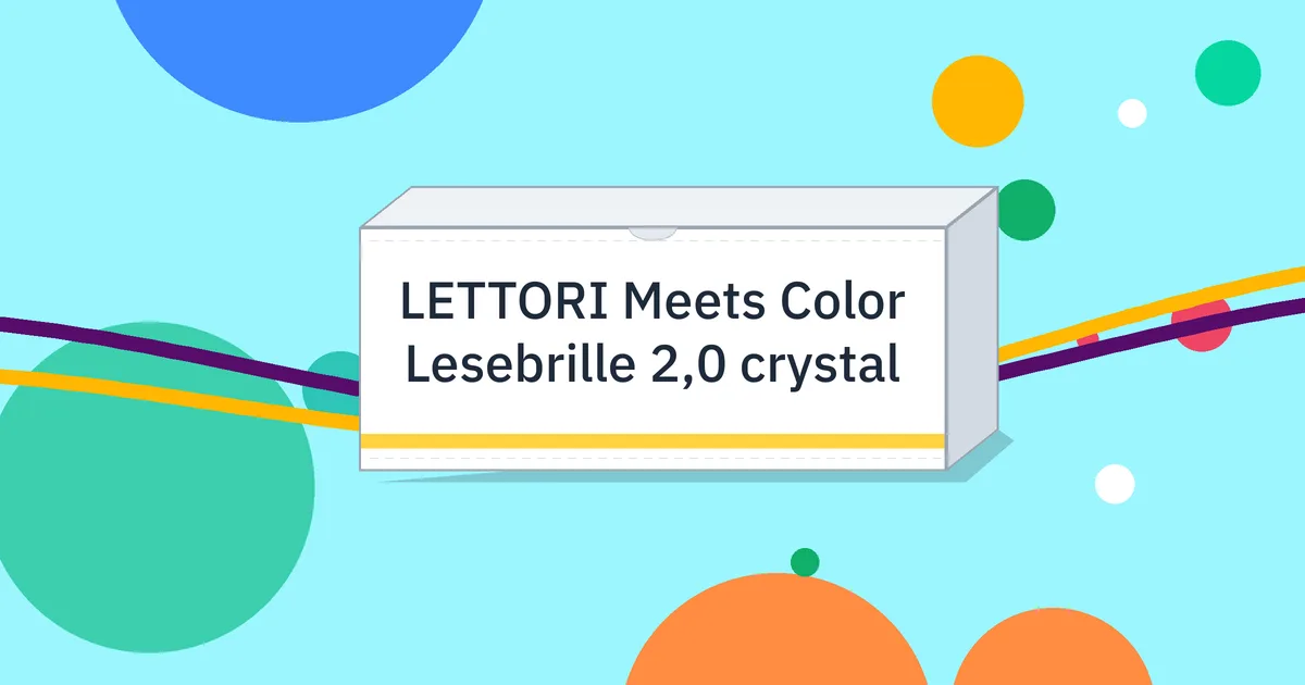 Symbolbild: Packung mit der Aufschrift LETTORI Meets Color Lesebrille 2,0 crystal (PZN 11142252) – Verfügbarkeit und Bezug in Apotheken in Frankfurt am Main