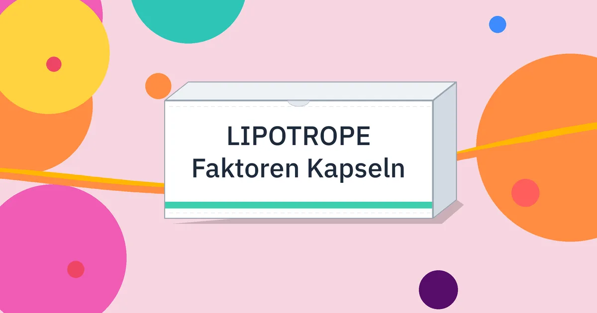 Symbolbild: Packung mit der Aufschrift LIPOTROPE Faktoren Kapseln (PZN 19642020) – Verfügbarkeit und Bezug in Apotheken in Frankfurt am Main