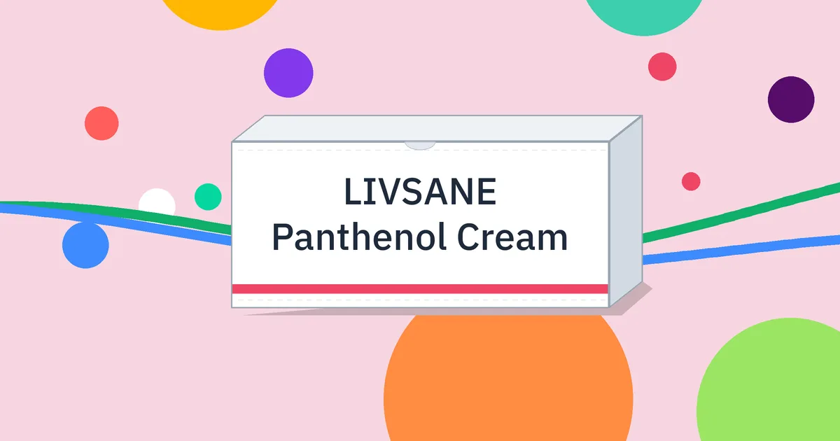 Symbolbild: Packung mit der Aufschrift LIVSANE Panthenol Cream (PZN 18023585) – Verfügbarkeit und Bezug in Apotheken in Frankfurt am Main