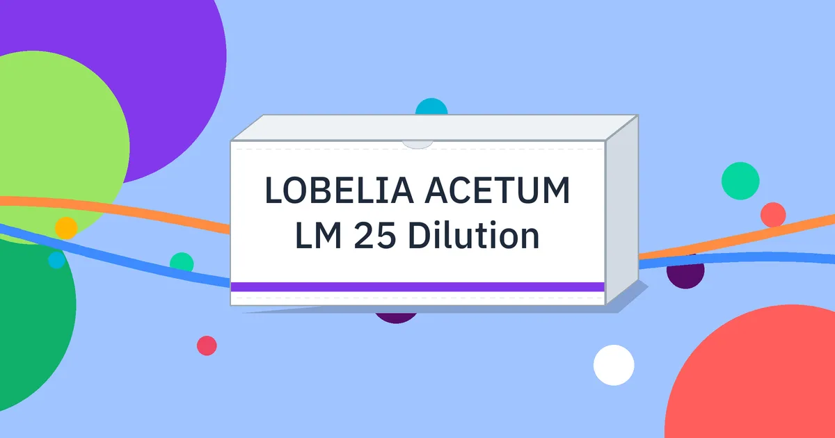 Symbolbild: Packung mit der Aufschrift LOBELIA ACETUM LM 25 Dilution (PZN 13532626) – Verfügbarkeit und Bezug in Apotheken in Frankfurt am Main