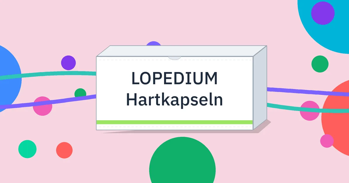 Symbolbild: Packung mit der Aufschrift LOPEDIUM Hartkapseln (PZN 03910613) – Verfügbarkeit und Bezug in Apotheken in Frankfurt am Main