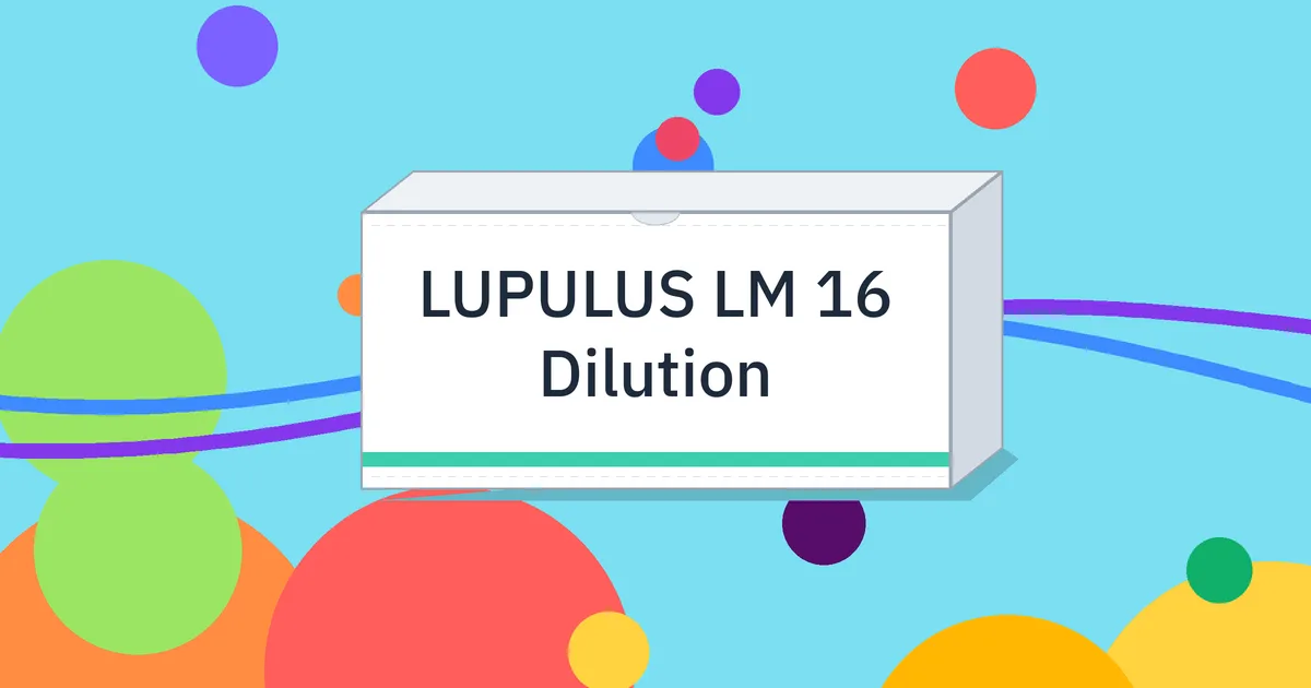 Symbolbild: Packung mit der Aufschrift LUPULUS LM 16 Dilution (PZN 12934400) – Verfügbarkeit und Bezug in Apotheken in Frankfurt am Main