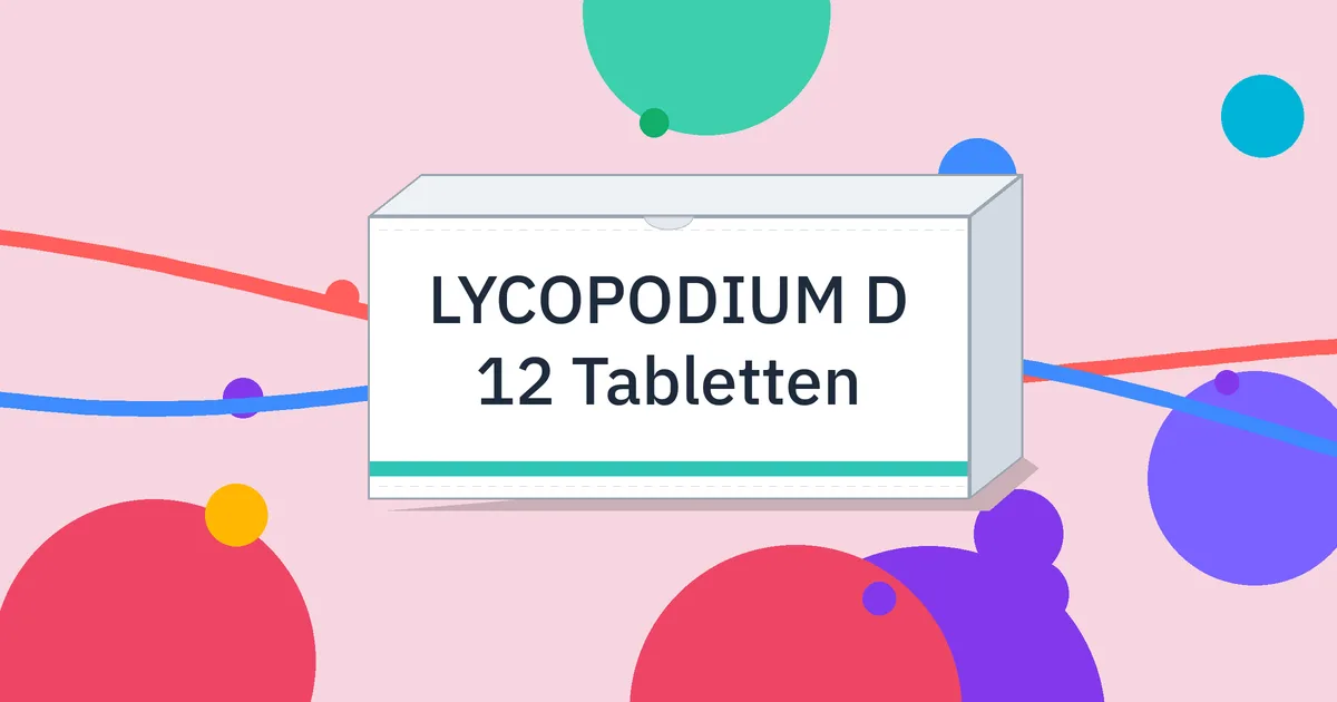 Symbolbild: Packung mit der Aufschrift LYCOPODIUM D 12 Tabletten (PZN 02118390) – Verfügbarkeit und Bezug in Apotheken in Frankfurt am Main