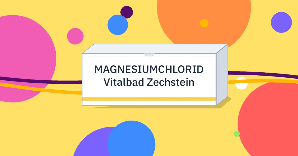 Symbolbild: Packung mit der Aufschrift MAGNESIUMCHLORID Vitalbad Zechstein (PZN 12477032) – Verfügbarkeit und Bezug in Apotheken in Frankfurt am Main