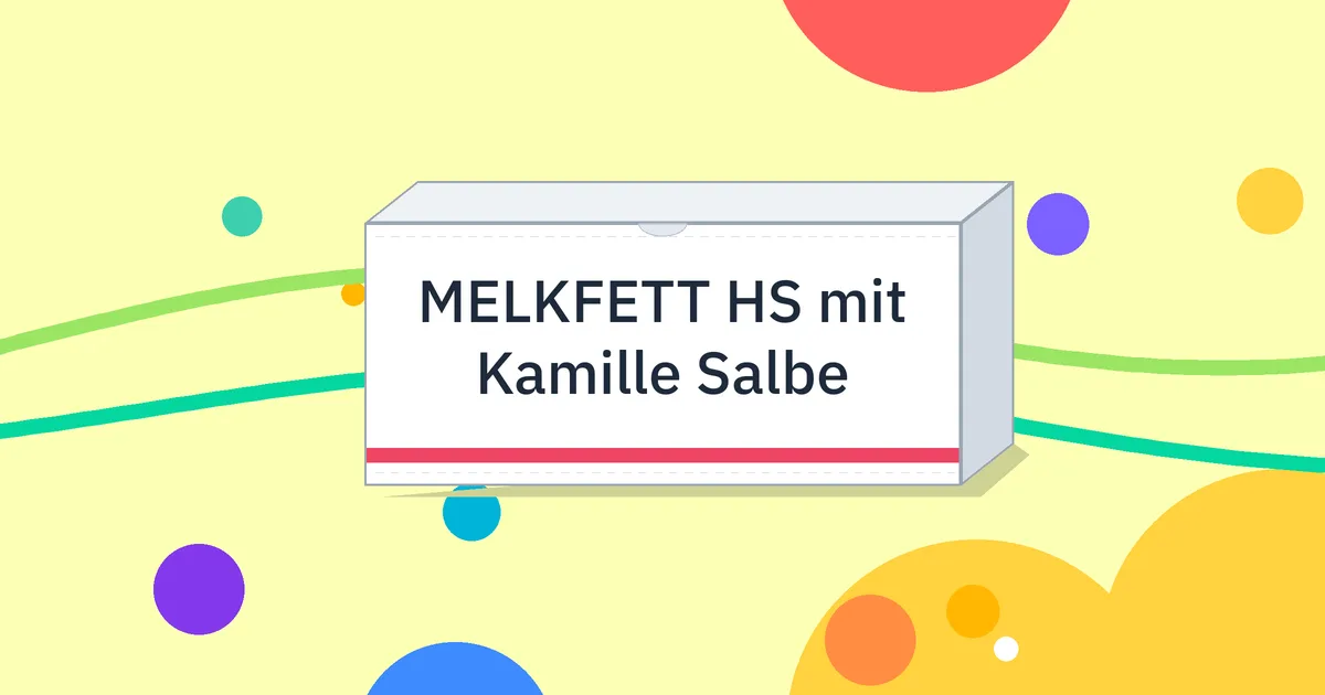 Symbolbild: Packung mit der Aufschrift MELKFETT HS mit Kamille Salbe (PZN 04131383) – Verfügbarkeit und Bezug in Apotheken in Frankfurt am Main