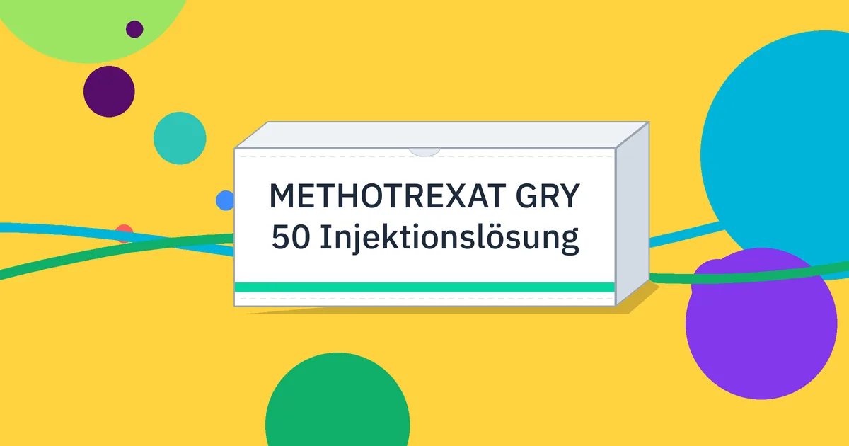Symbolbild: Packung mit der Aufschrift METHOTREXAT GRY 50 Injektionslösung (PZN 07691295) – Verfügbarkeit und Bezug in Apotheken in Frankfurt am Main