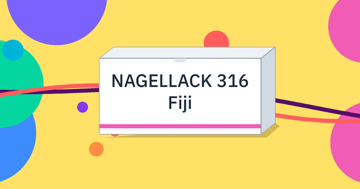 Symbolbild: Packung mit der Aufschrift NAGELLACK 316 Fiji (PZN 11649459) – Verfügbarkeit und Bezug in Apotheken in Frankfurt am Main