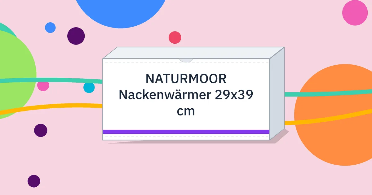 Symbolbild: Packung mit der Aufschrift NATURMOOR Nackenwärmer 29x39 cm (PZN 13511736) – Verfügbarkeit und Bezug in Apotheken in Frankfurt am Main