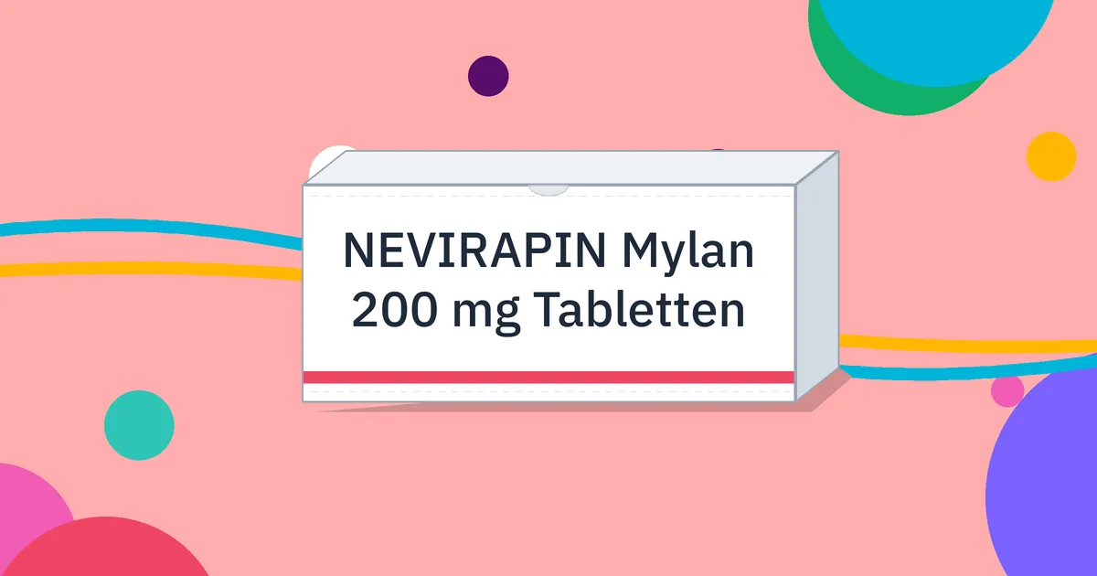 Symbolbild: Packung mit der Aufschrift NEVIRAPIN Mylan 200 mg Tabletten (PZN 15234689) – Verfügbarkeit und Bezug in Apotheken in Frankfurt am Main