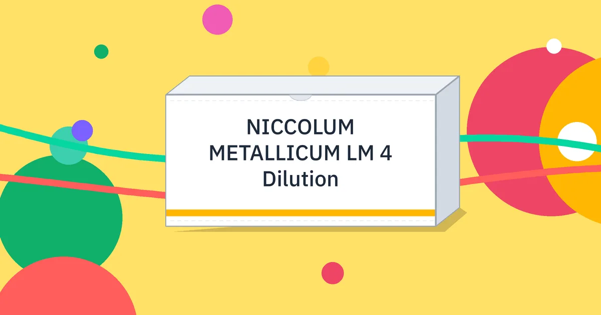 Symbolbild: Packung mit der Aufschrift NICCOLUM METALLICUM LM 4 Dilution (PZN 12968072) – Verfügbarkeit und Bezug in Apotheken in Frankfurt am Main