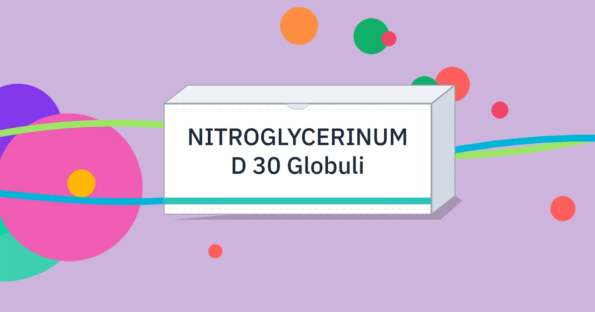 Symbolbild: Packung mit der Aufschrift NITROGLYCERINUM D 30 Globuli (PZN 19685443) – Verfügbarkeit und Bezug in Apotheken in Frankfurt am Main