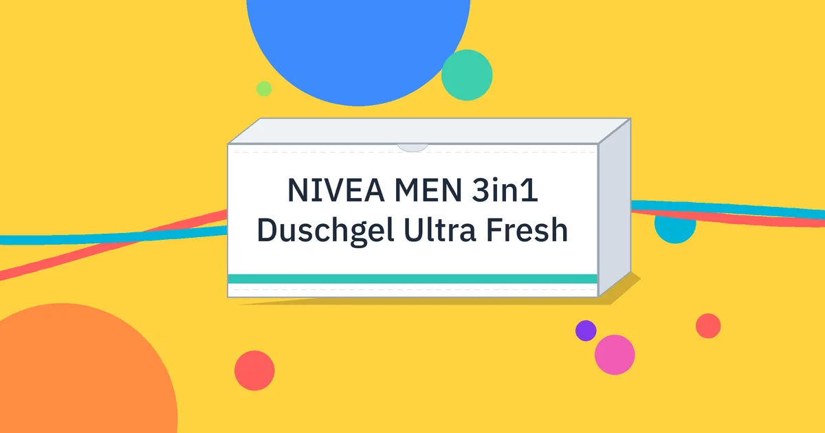 Symbolbild: Packung mit der Aufschrift NIVEA MEN 3in1 Duschgel Ultra Fresh (PZN 19551872) – Verfügbarkeit und Bezug in Apotheken in Frankfurt am Main