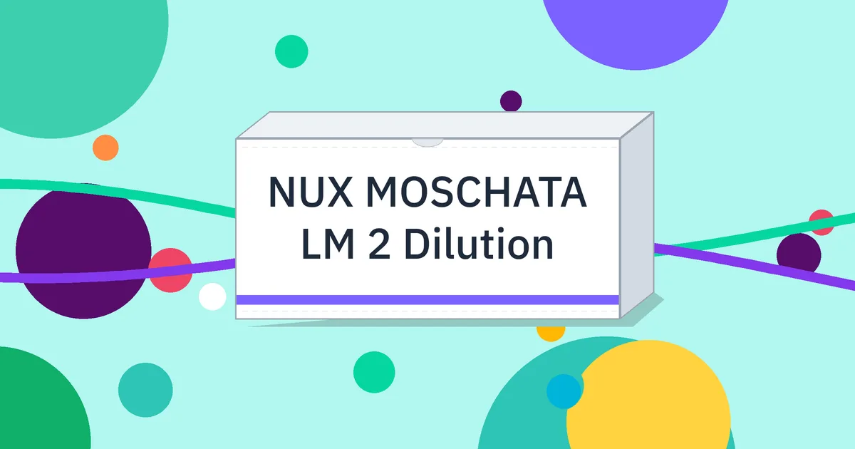 Symbolbild: Packung mit der Aufschrift NUX MOSCHATA LM 2 Dilution (PZN 12969864) – Verfügbarkeit und Bezug in Apotheken in Frankfurt am Main
