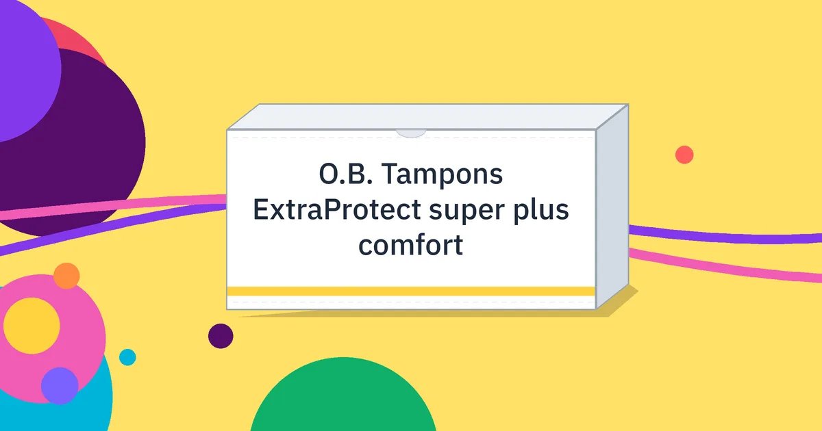Symbolbild: Packung mit der Aufschrift O.B. Tampons ExtraProtect super plus comfort (PZN 17454981) – Verfügbarkeit und Bezug in Apotheken in Frankfurt am Main