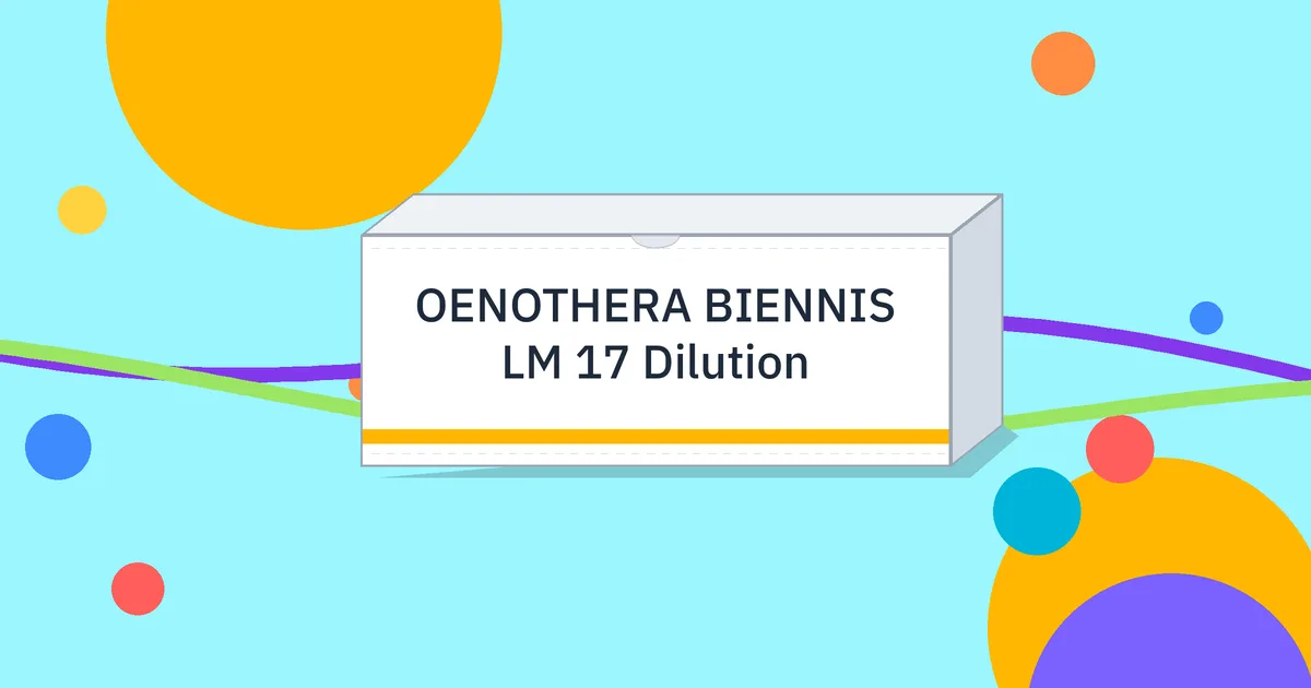 Symbolbild: Packung mit der Aufschrift OENOTHERA BIENNIS LM 17 Dilution (PZN 13622884) – Verfügbarkeit und Bezug in Apotheken in Frankfurt am Main