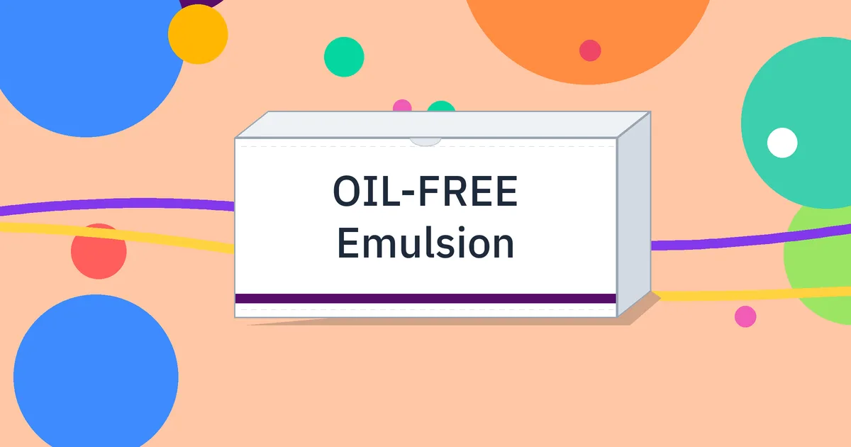 Symbolbild: Packung mit der Aufschrift OIL-FREE Emulsion (PZN 17391677) – Verfügbarkeit und Bezug in Apotheken in Frankfurt am Main