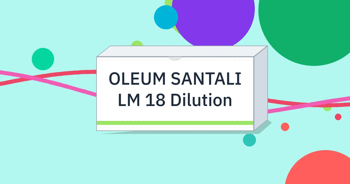 Symbolbild: Packung mit der Aufschrift OLEUM SANTALI LM 18 Dilution (PZN 13623369) – Verfügbarkeit und Bezug in Apotheken in Frankfurt am Main