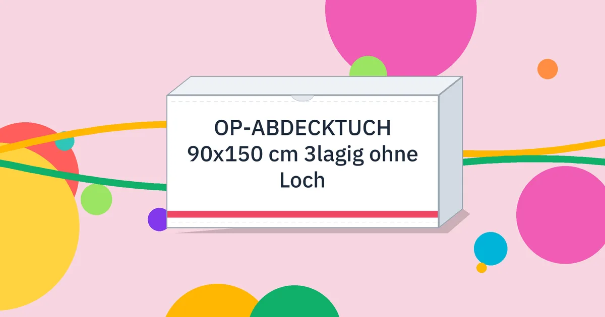 Symbolbild: Packung mit der Aufschrift OP-ABDECKTUCH 90x150 cm 3lagig ohne Loch (PZN 15993550) – Verfügbarkeit und Bezug in Apotheken in Frankfurt am Main