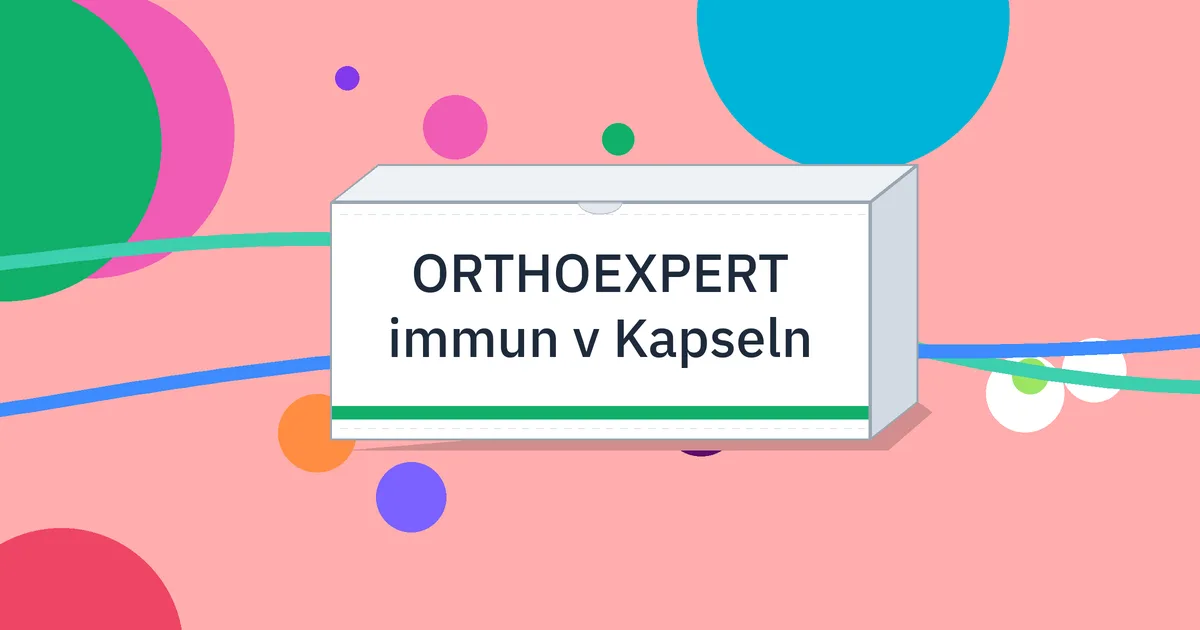 Symbolbild: Packung mit der Aufschrift ORTHOEXPERT immun v Kapseln (PZN 18787756) – Verfügbarkeit und Bezug in Apotheken in Frankfurt am Main