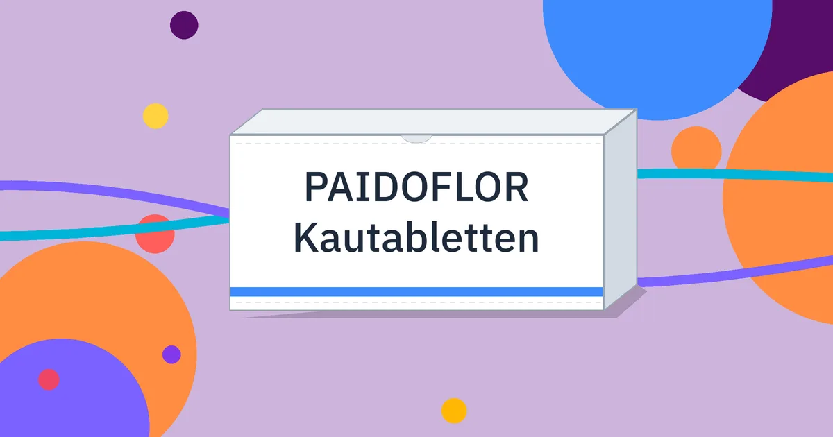 Symbolbild: Packung mit der Aufschrift PAIDOFLOR Kautabletten (PZN 04872926) – Verfügbarkeit und Bezug in Apotheken in Frankfurt am Main