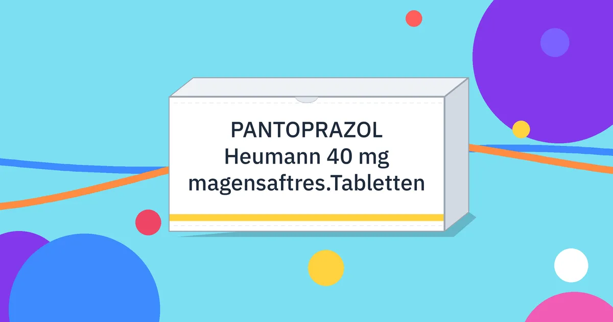 Symbolbild: Packung mit der Aufschrift PANTOPRAZOL Heumann 40 mg magensaftres.Tabletten (PZN 05860351) – Verfügbarkeit und Bezug in Apotheken in Frankfurt am Main