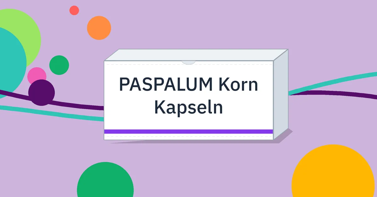 Symbolbild: Packung mit der Aufschrift PASPALUM Korn Kapseln (PZN 06058331) – Verfügbarkeit und Bezug in Apotheken in Frankfurt am Main
