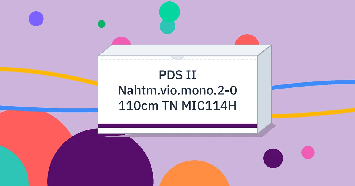 Symbolbild: Packung mit der Aufschrift PDS II Nahtm.vio.mono.2-0 110cm TN MIC114H (PZN 20913932) – Verfügbarkeit und Bezug in Apotheken in Frankfurt am Main