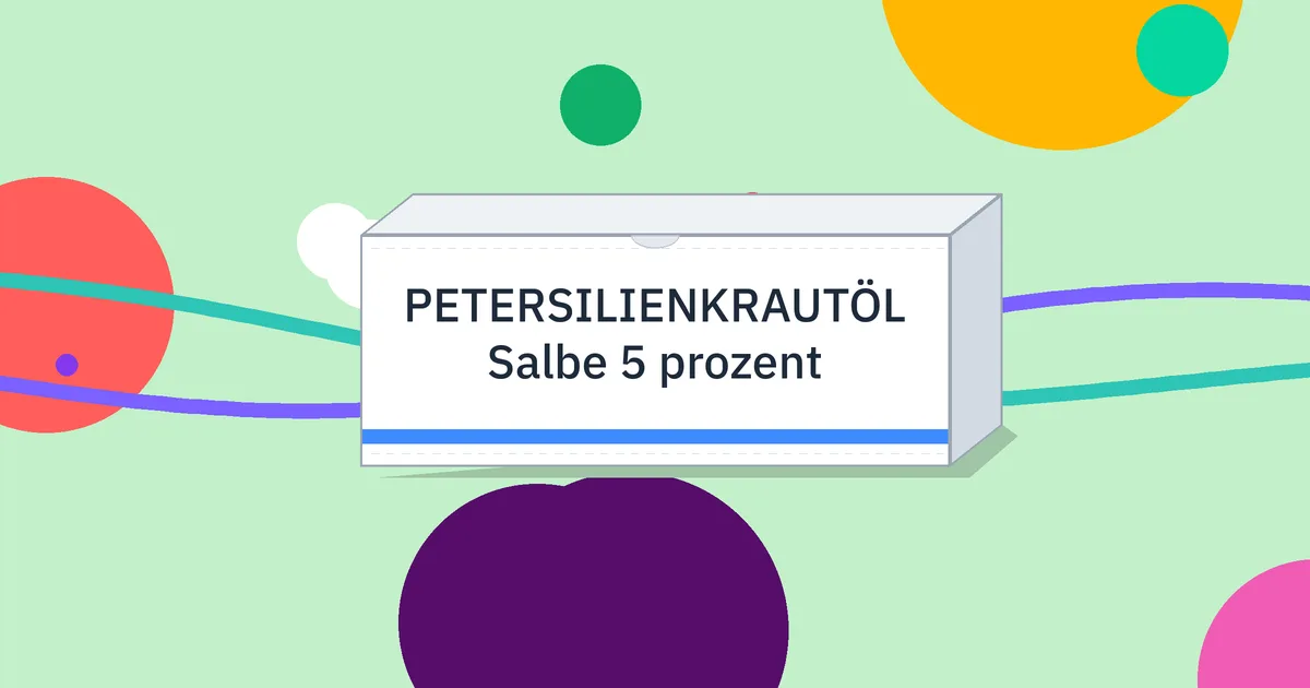 Symbolbild: Packung mit der Aufschrift PETERSILIENKRAUTÖL Salbe 5 prozent (PZN 16761770) – Verfügbarkeit und Bezug in Apotheken in Frankfurt am Main